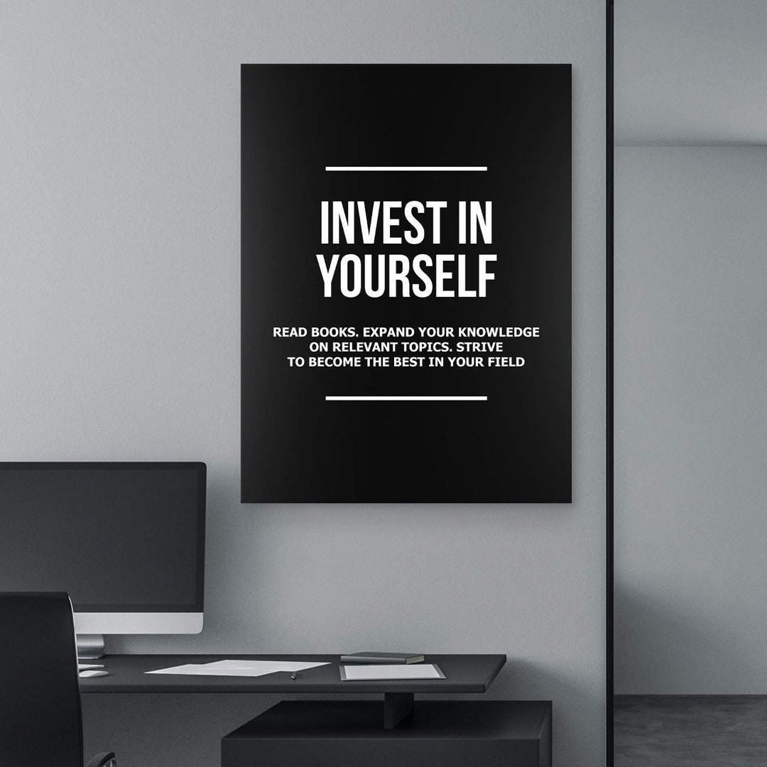 Elevate Your Mindset Motivational Canvas Print, Self-growth ...