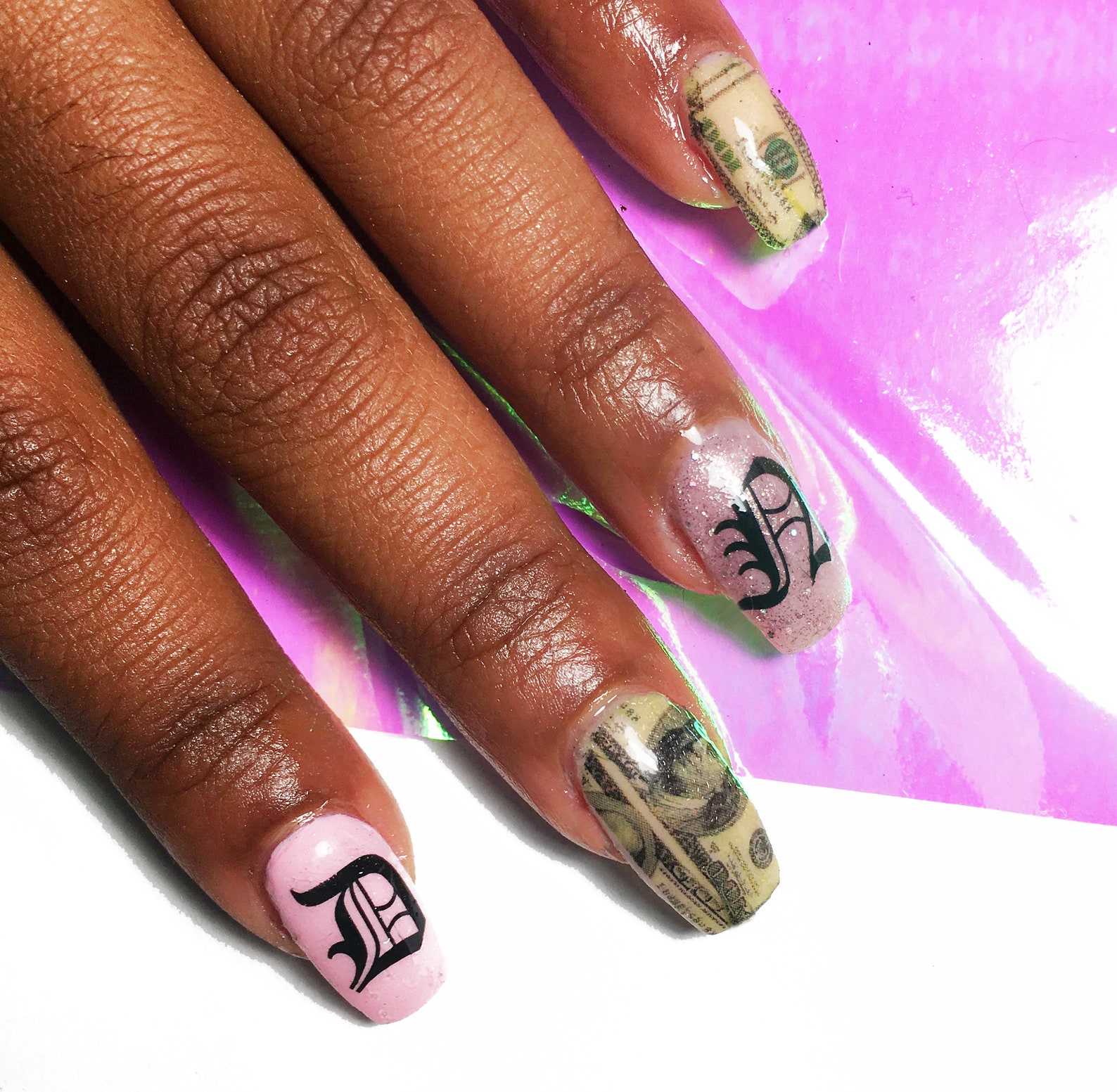 Dollar Bill Nail Decals Vegan Cruelty-free 10-free | Etsy