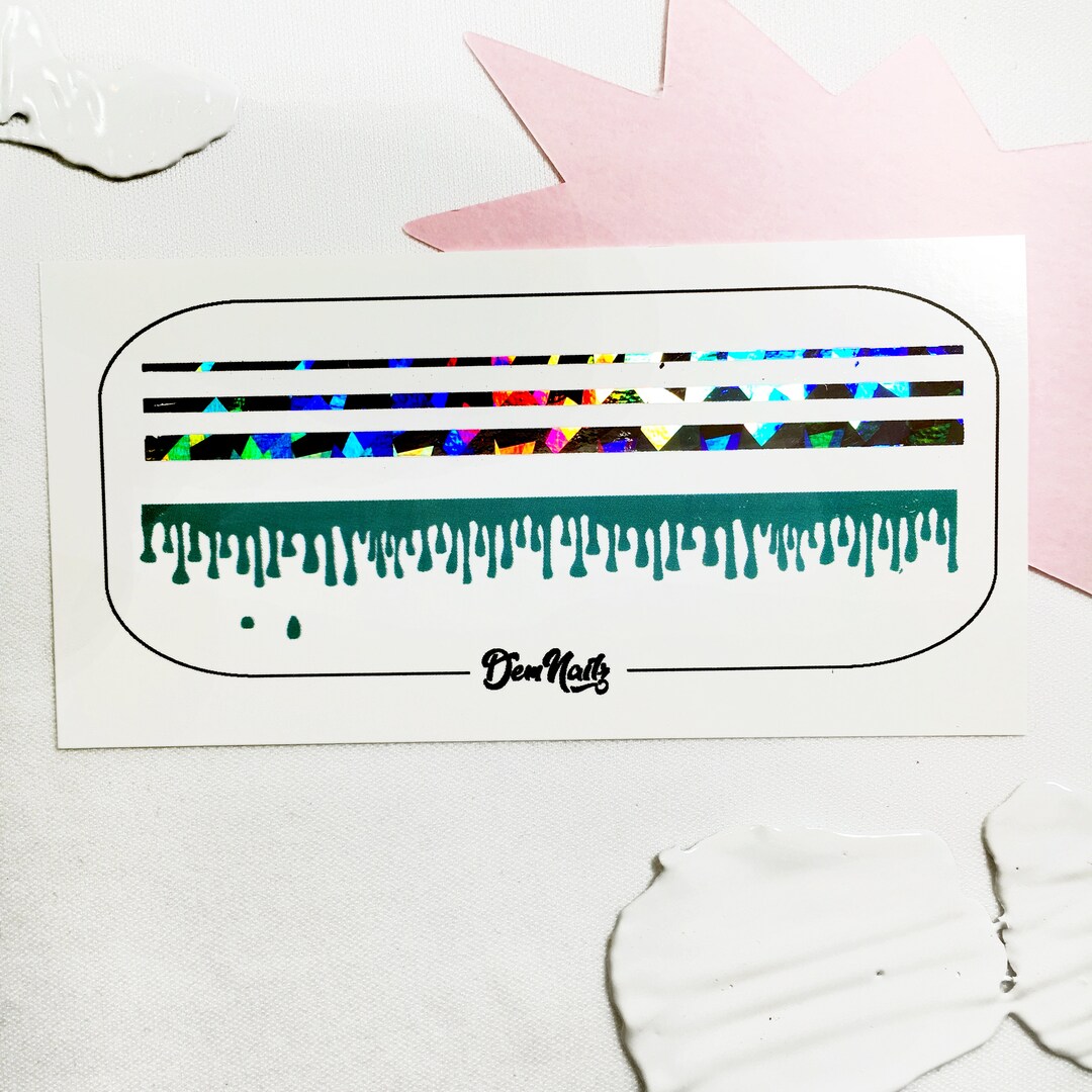 Drip Stripe Nail Decals | Vegan | Cruelty-free | 10-free - Etsy