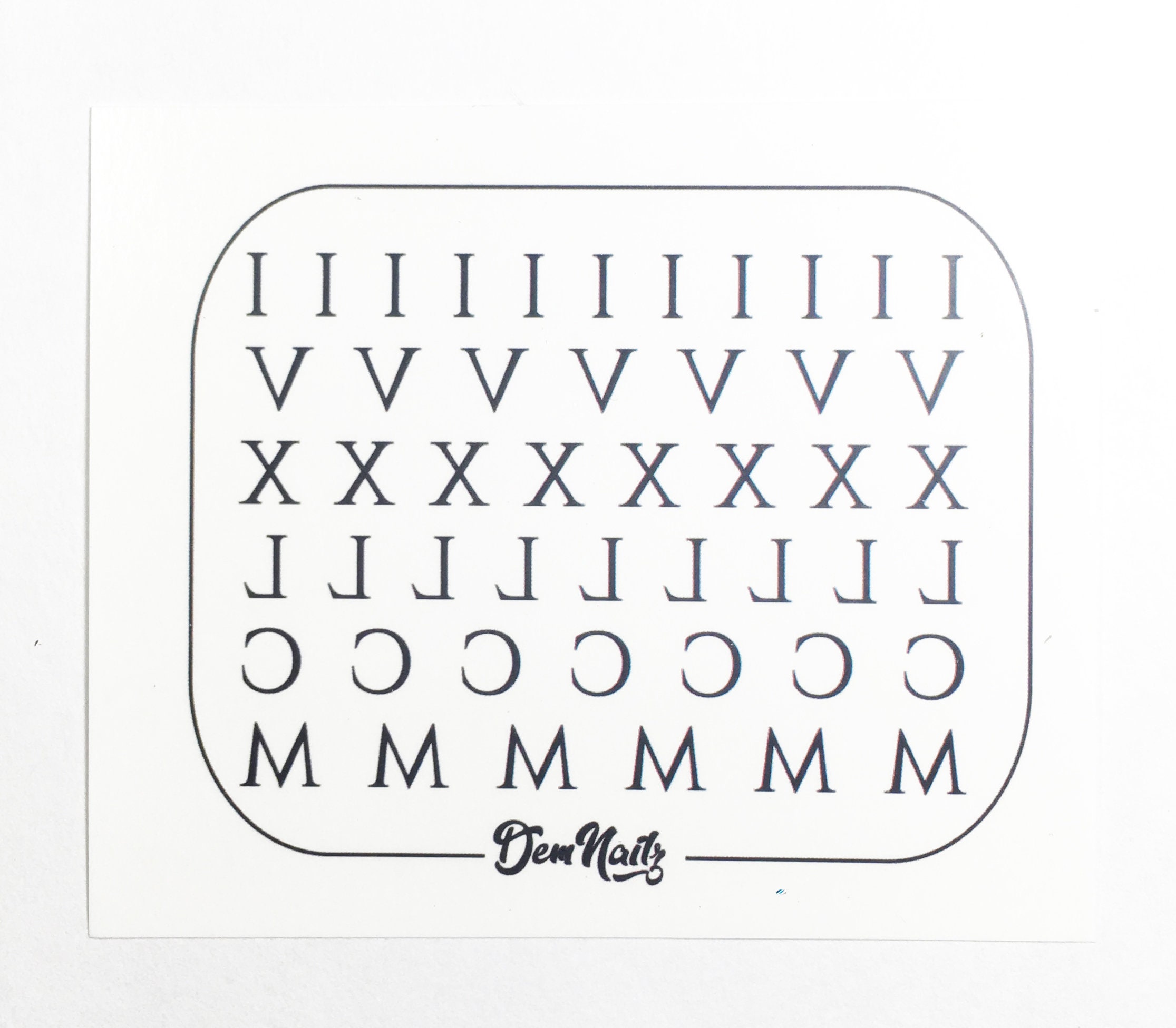 Roman Numeral Nail Decals Vegan Cruelty-free 10-free - Etsy Hong Kong