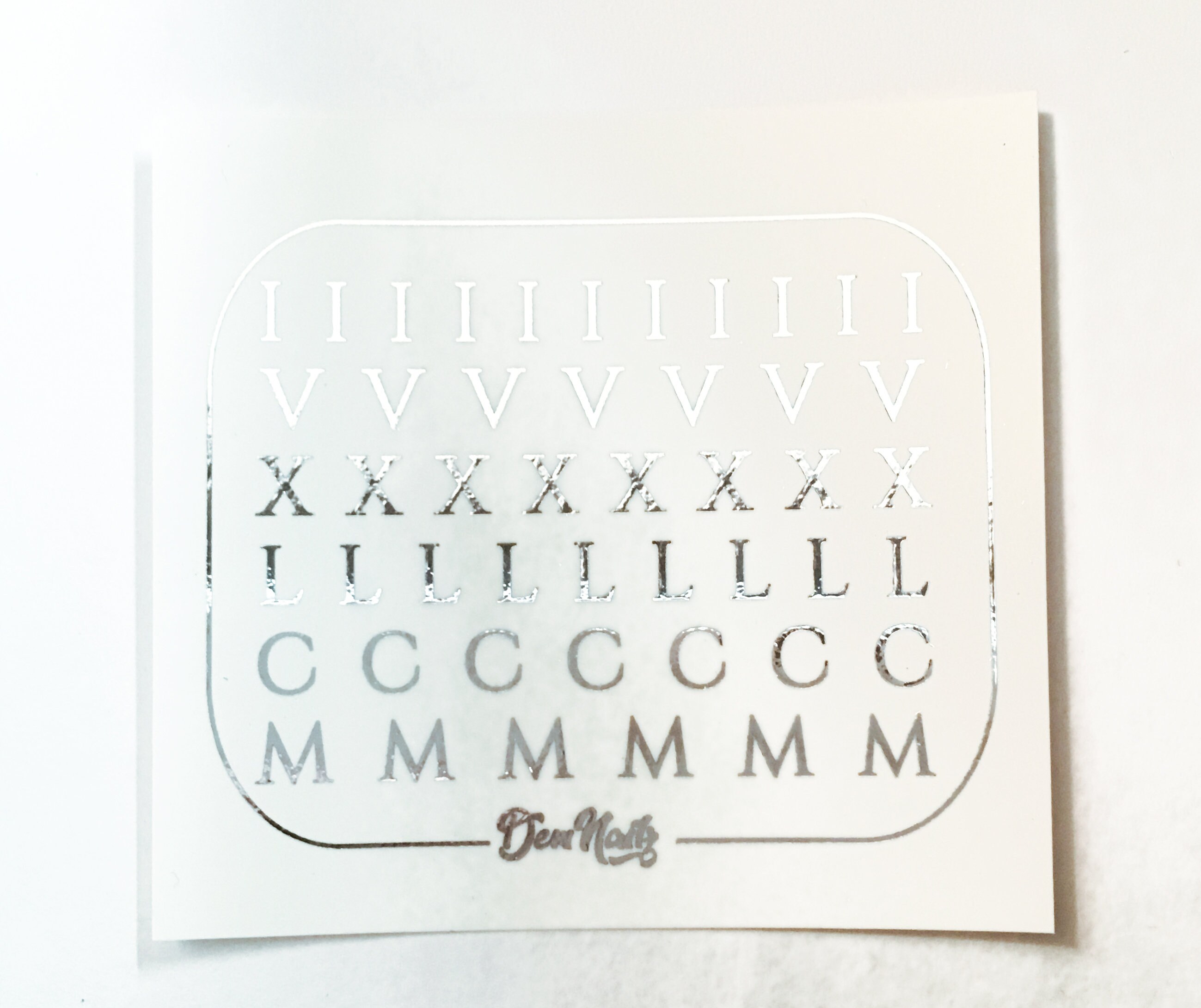 Roman Numeral Nail Decals Vegan Cruelty-free 10-free - Etsy Hong Kong