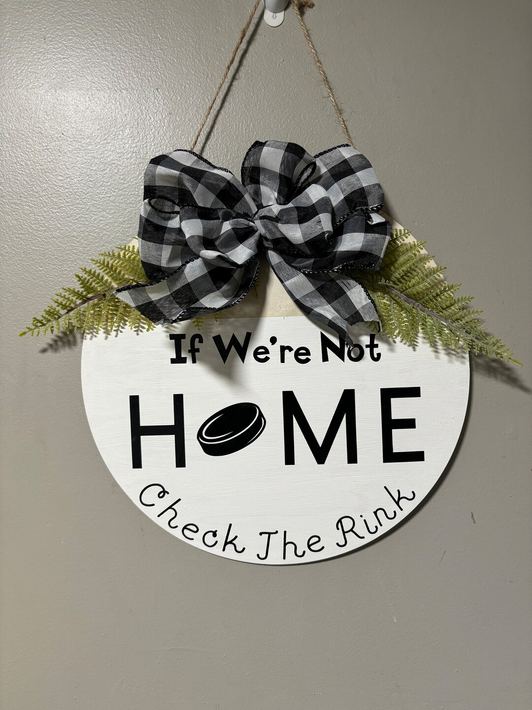 Check the Rink Door Sign / Hockey - Etsy