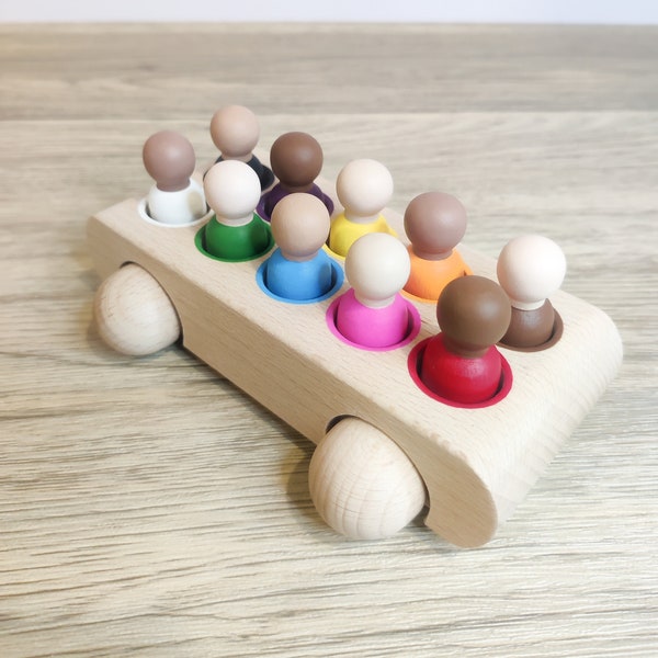 Peg People Car - Etsy