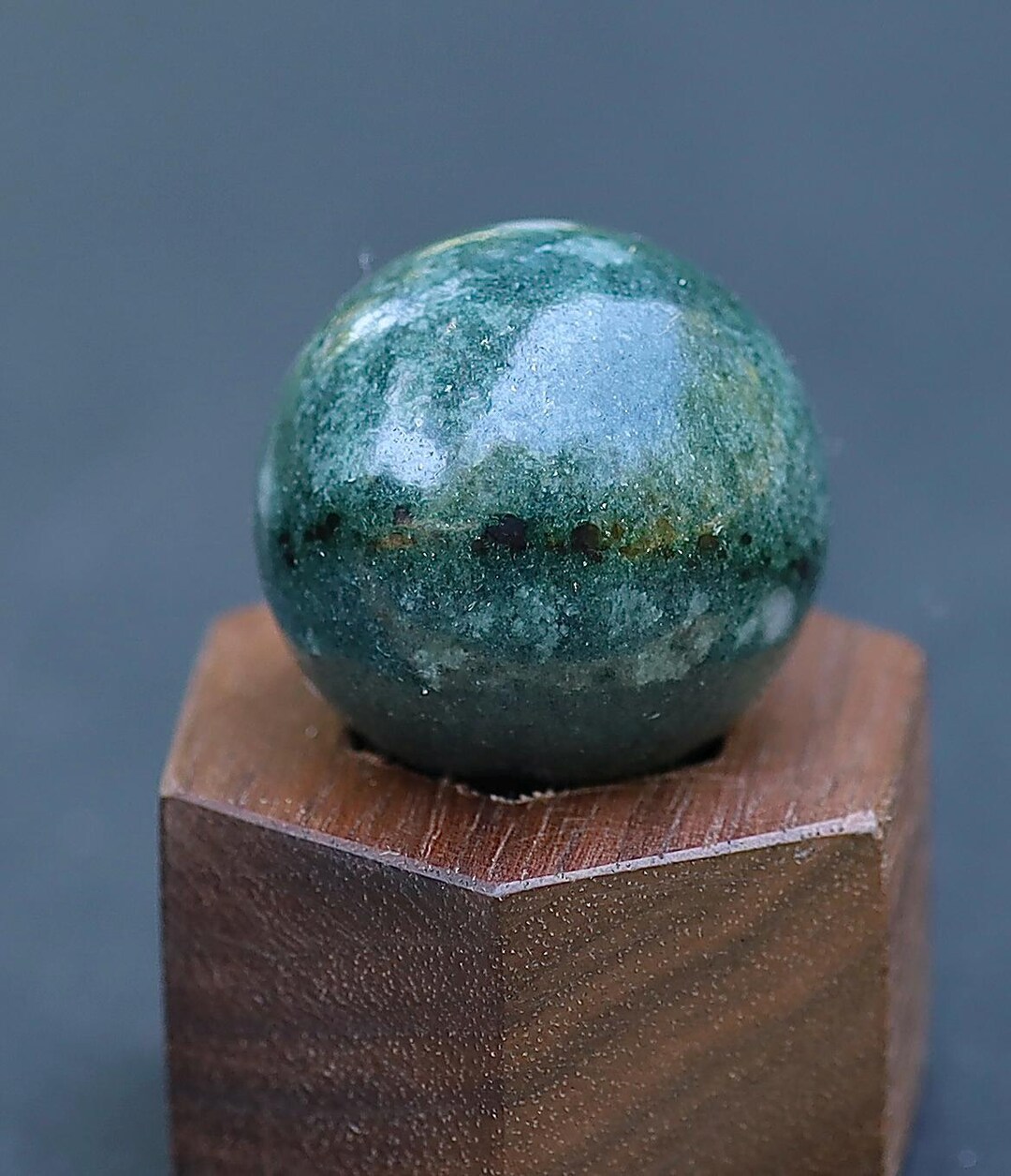 Ruby in Smaragdite Sphere, Chunky Gal Mountain Collector's Piece (28mm ...
