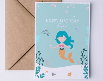 Sealife Birthday Card - Etsy