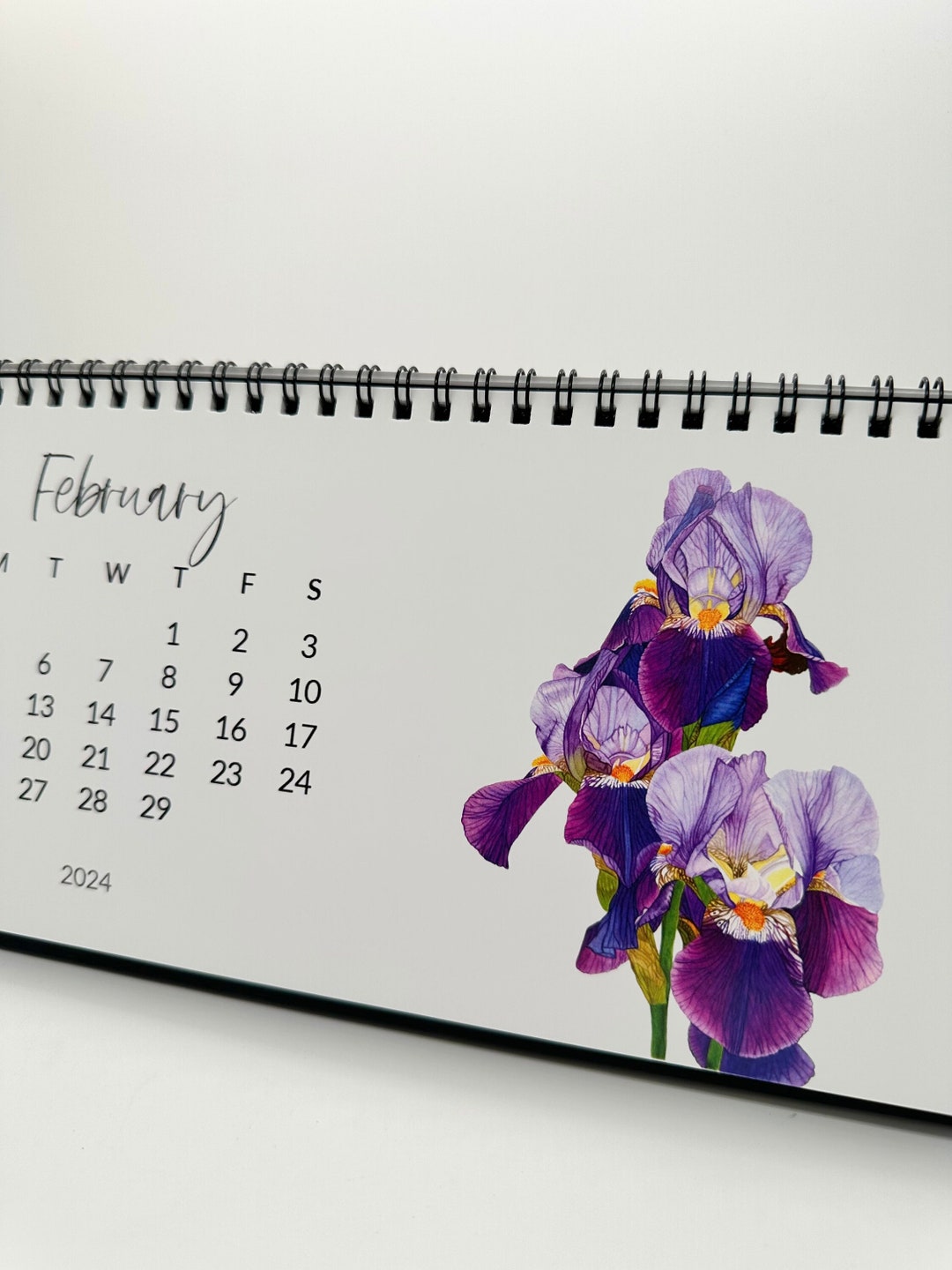 Botanical Desk Calendar, Small Calendar, Art Illustrated Calendar ...