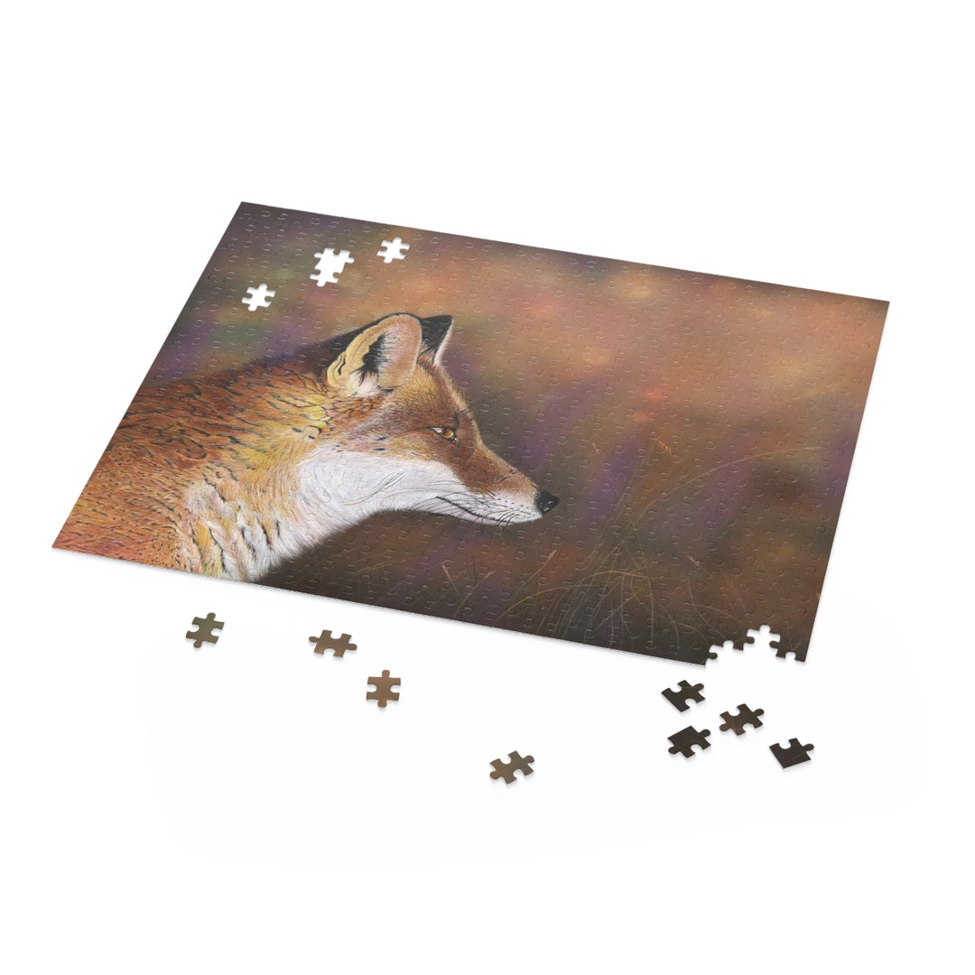 Red Fox Jigsaw Puzzle, Artistic Gift - Etsy