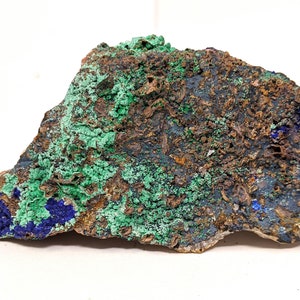 Natural Malachite Crystals With Blue Azurite, 8.9 X 4.8 X 5.1 Cm - Etsy