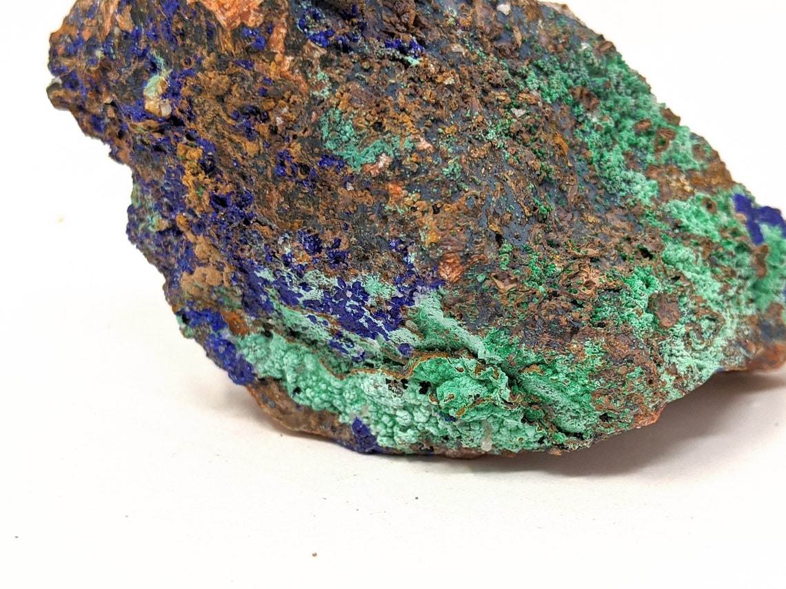 Natural Malachite Crystals with Blue Azurite 8.9 x 4.8 x 5.1 | Etsy