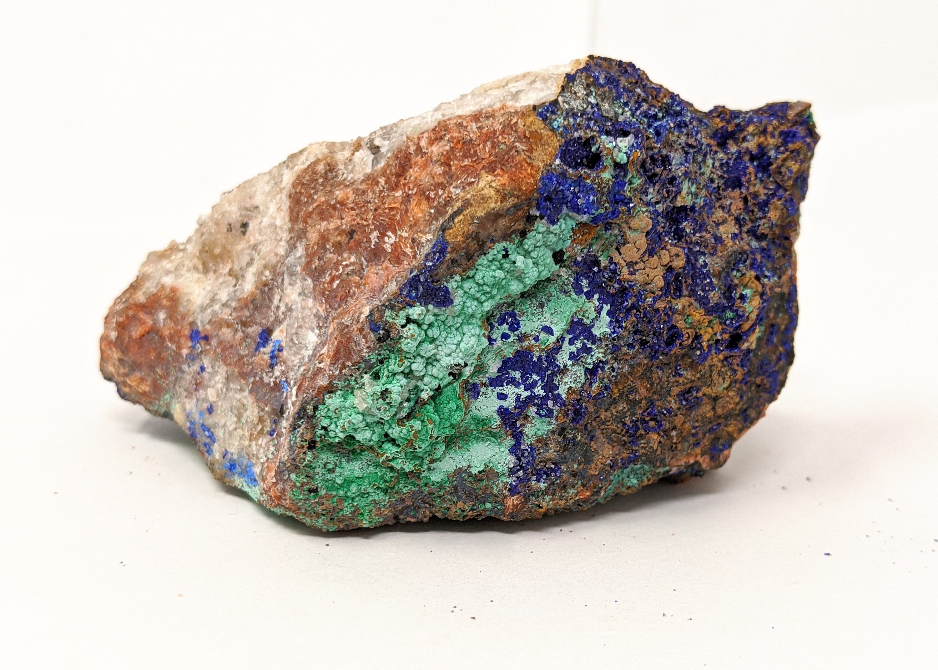 Natural Malachite Crystals with Blue Azurite 8.9 x 4.8 x 5.1 | Etsy