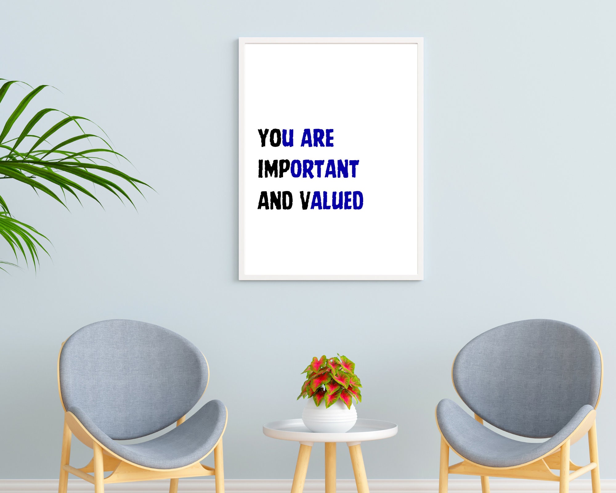 I Am Valued and Important, Self Talk, Mindfulness, Mental Health ...