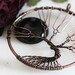 Wire Tree Necklace Bronze Wire Moon Necklace Black Oynx - Etsy