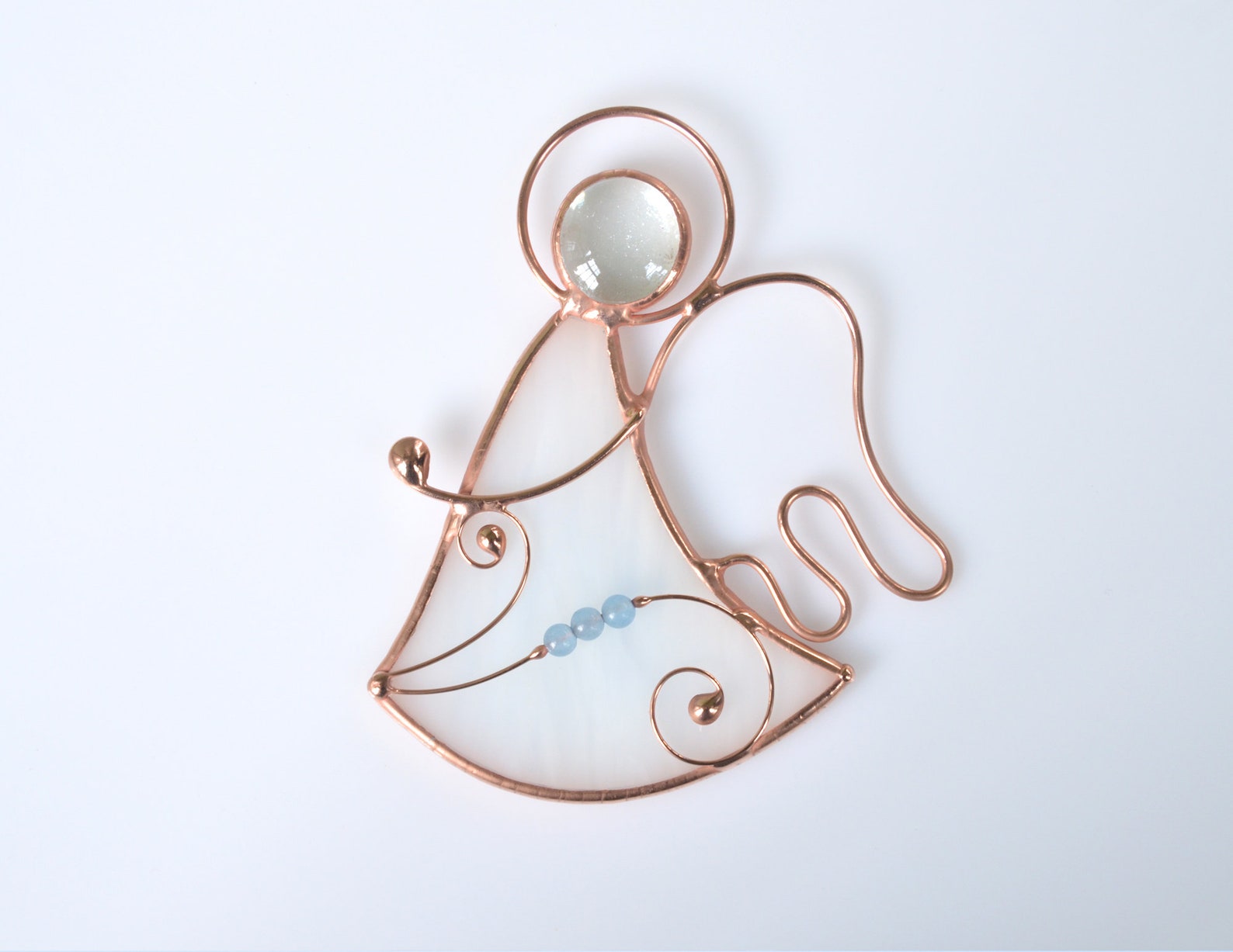 Stained Glass Angel Window Hanging Decor Christmas Angel Gift - Etsy