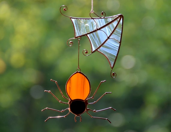 Stained glass spider web - Glass Working - Dallas Makerspace Talk
