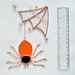 Stained Glass Halloween Suncatcher Window Hanging Spider Web - Etsy