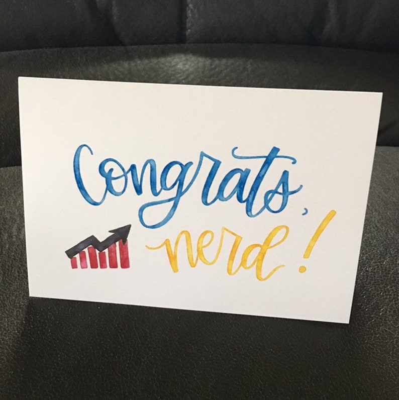 Congrats, Nerd Graduation Card // Funny Graduation Card // Nursing ...