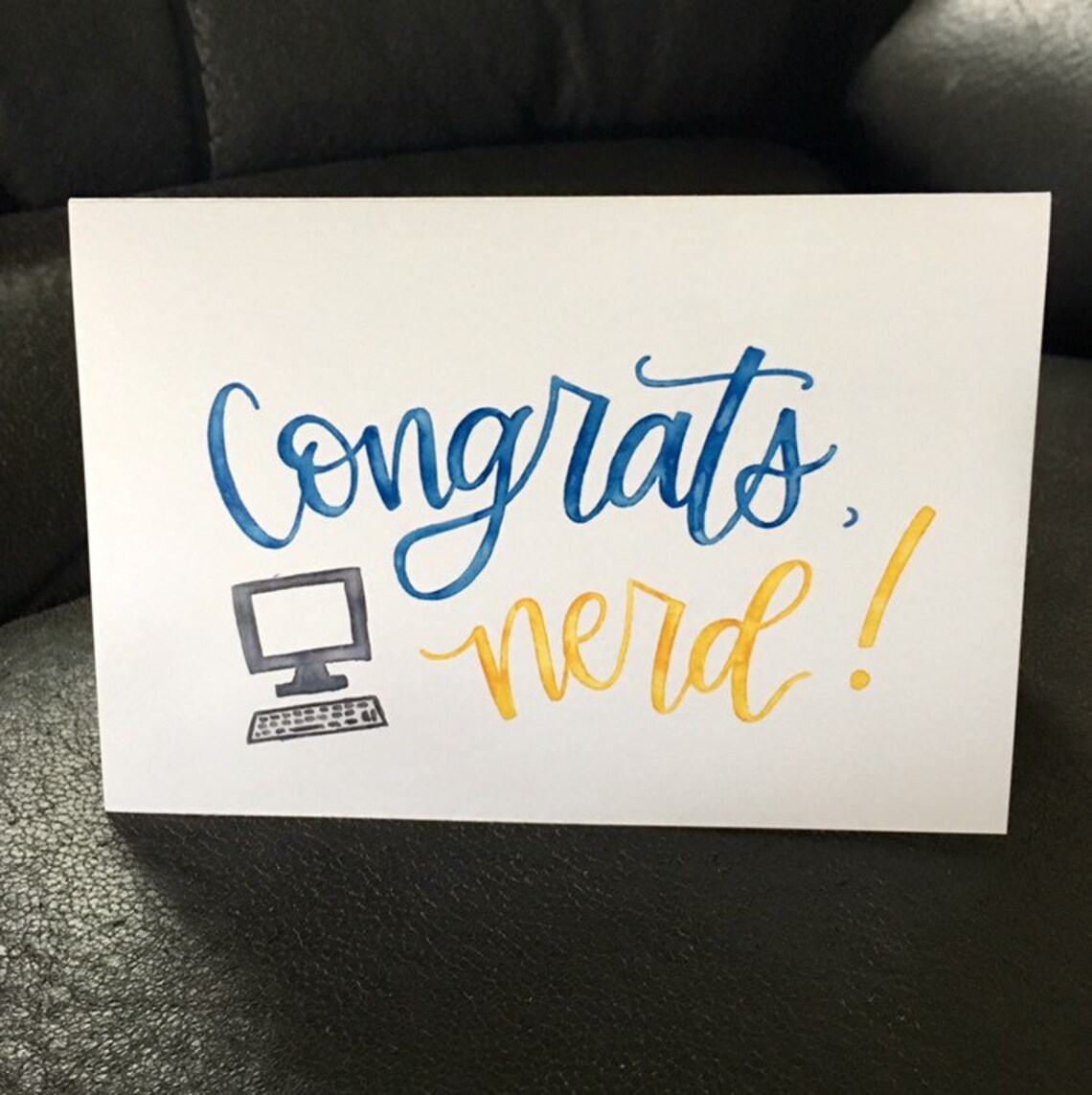 Congrats Nerd Graduation Card // Funny Graduation Card // - Etsy
