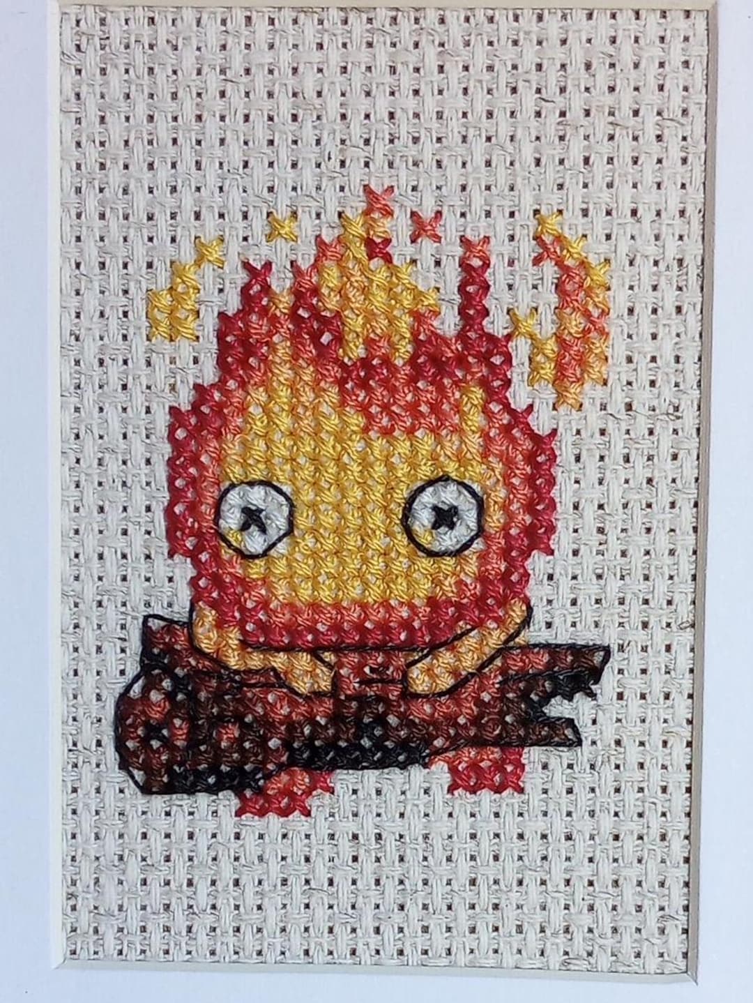 DIGITAL Pattern - Calcifer - Studio Ghibli Cross Stitch Series 05 - Etsy