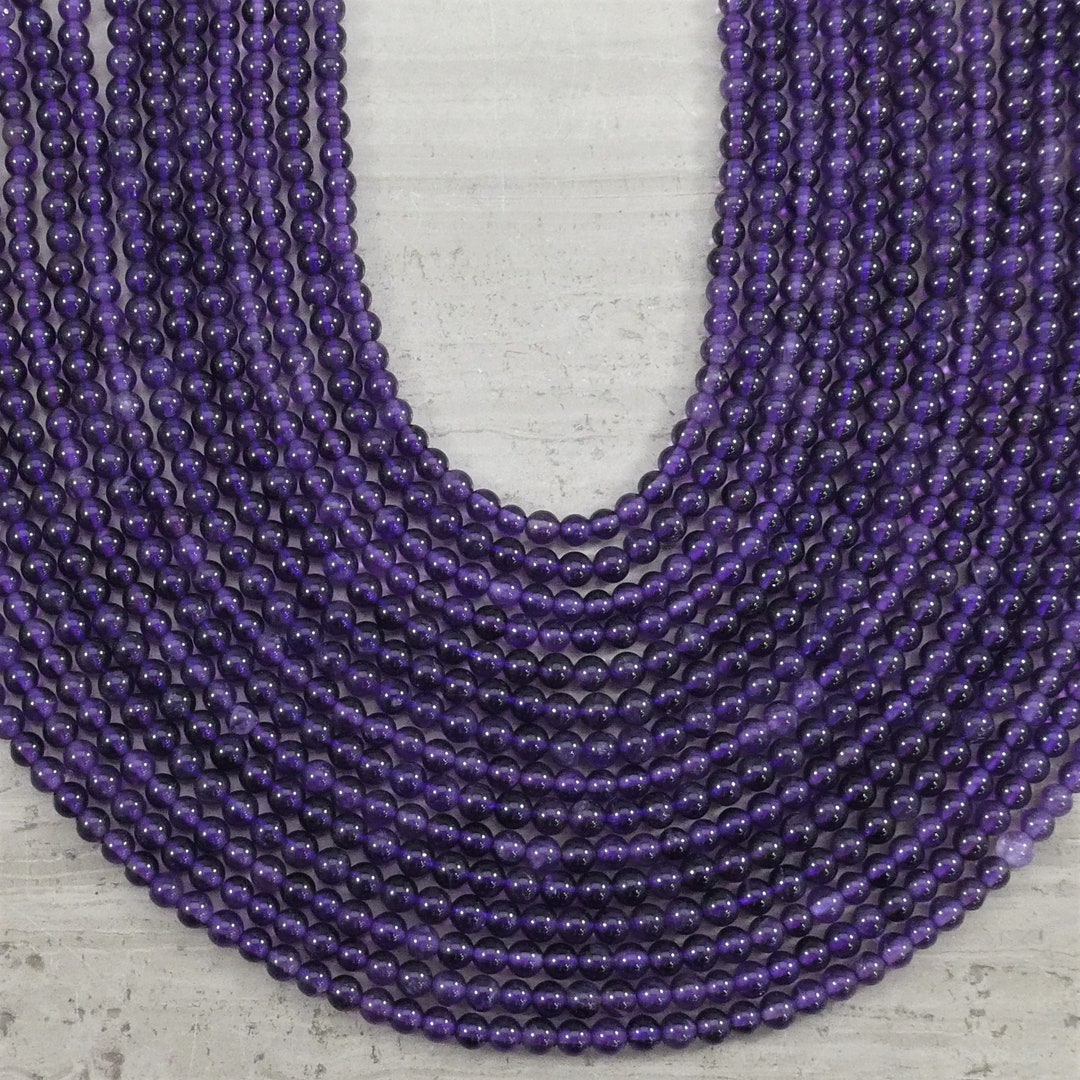 Amethyst Grade A Round 4mm 6mm 8mm 10mm - Etsy