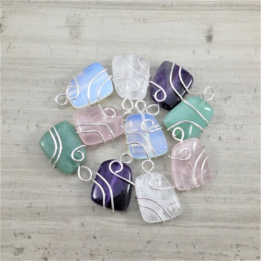 Trapezoid Wire Wrapped Pendant (20-22x30-34mm 1pc) - Etsy