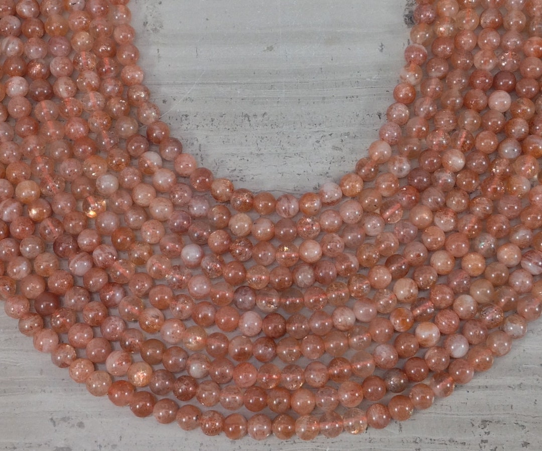 Sunstone Round 6mm 8mm 10mm 12mm - Etsy
