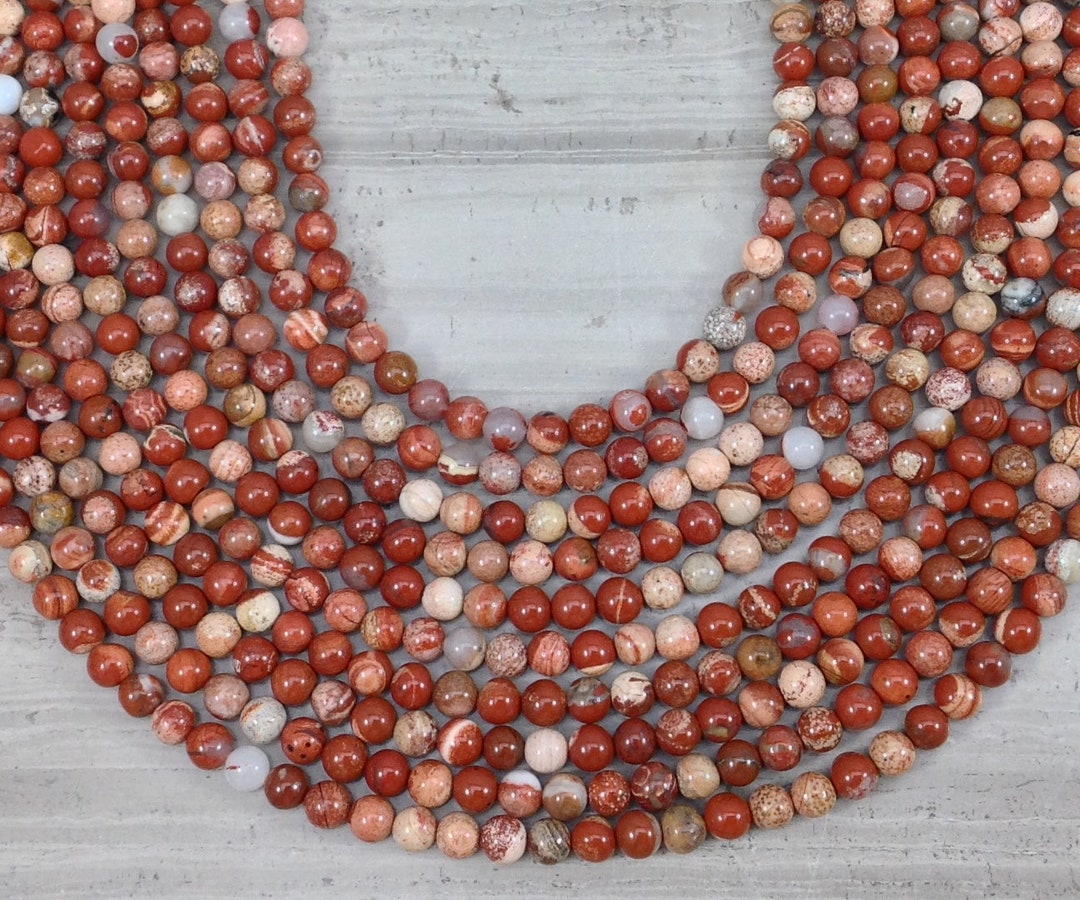 Cappuccino Jasper Aka Red Jasper Round 6mm 8mm 10mm 12mm - Etsy