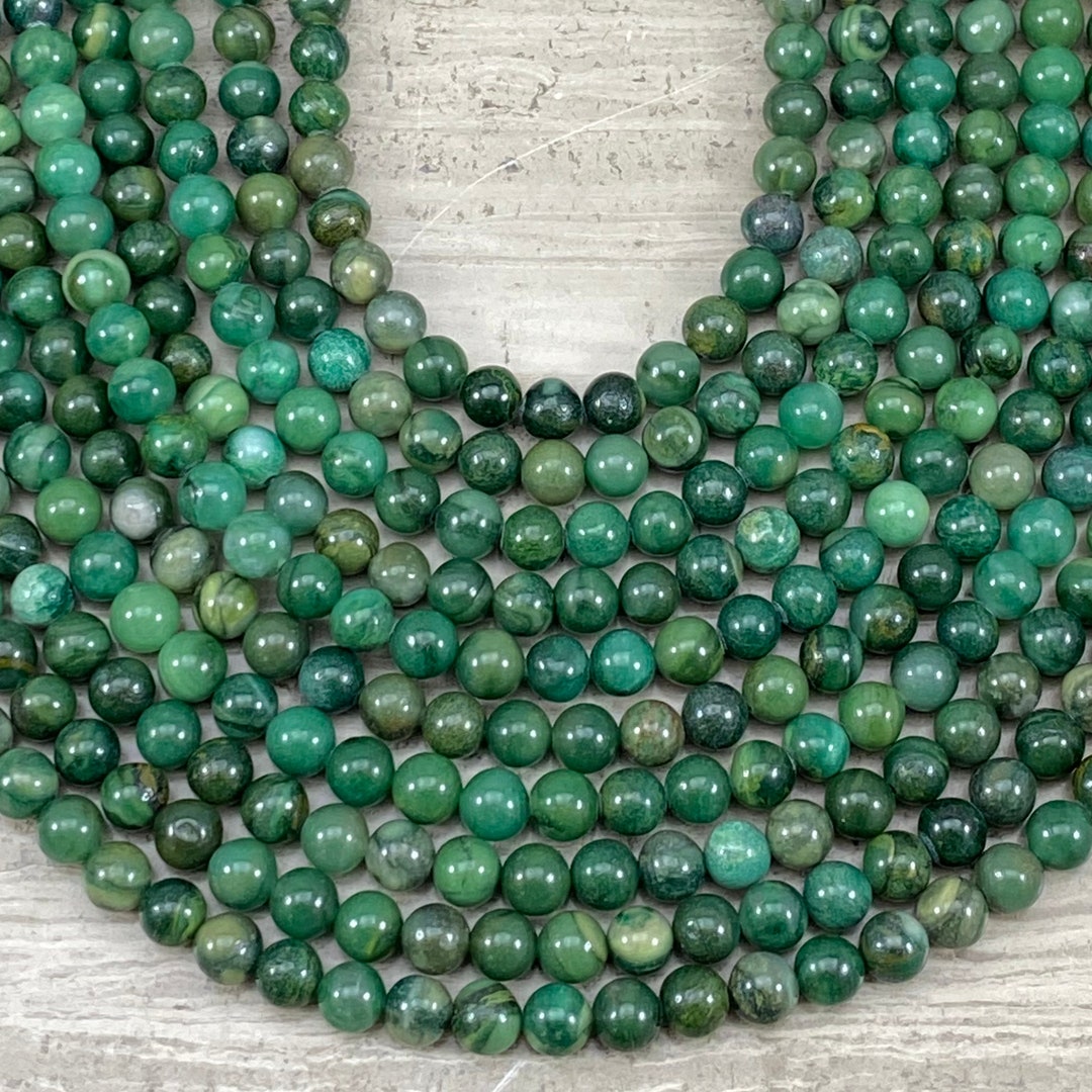 Verdite Aka West African Jade Round 6mm 8mm 10mm - Etsy