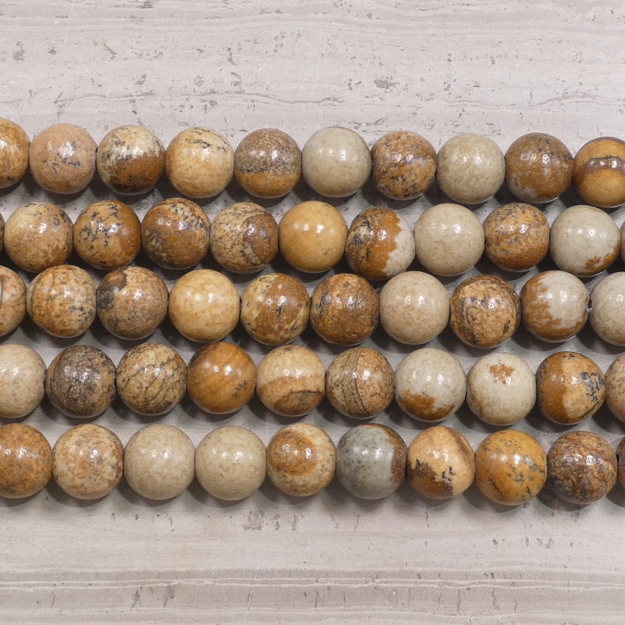 Kalahari Jasper Aka Picture Jasper Round 2.5mm Hole 8mm 10mm - Etsy