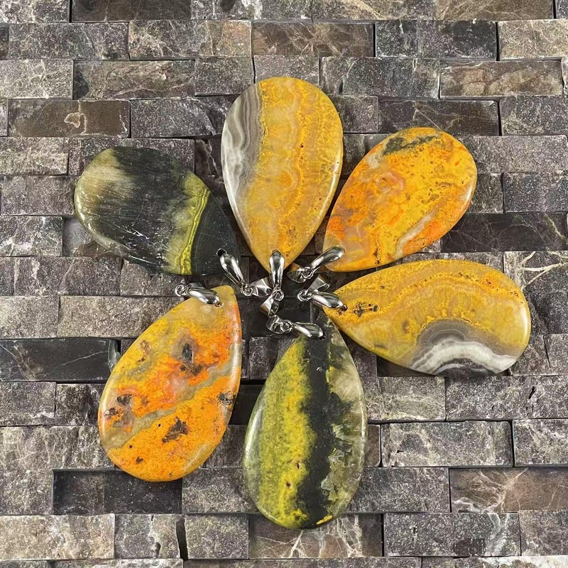 Teardrop Bumblebee Jasper - Etsy