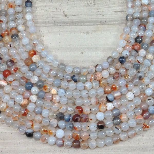 Round Agate Beads - Etsy