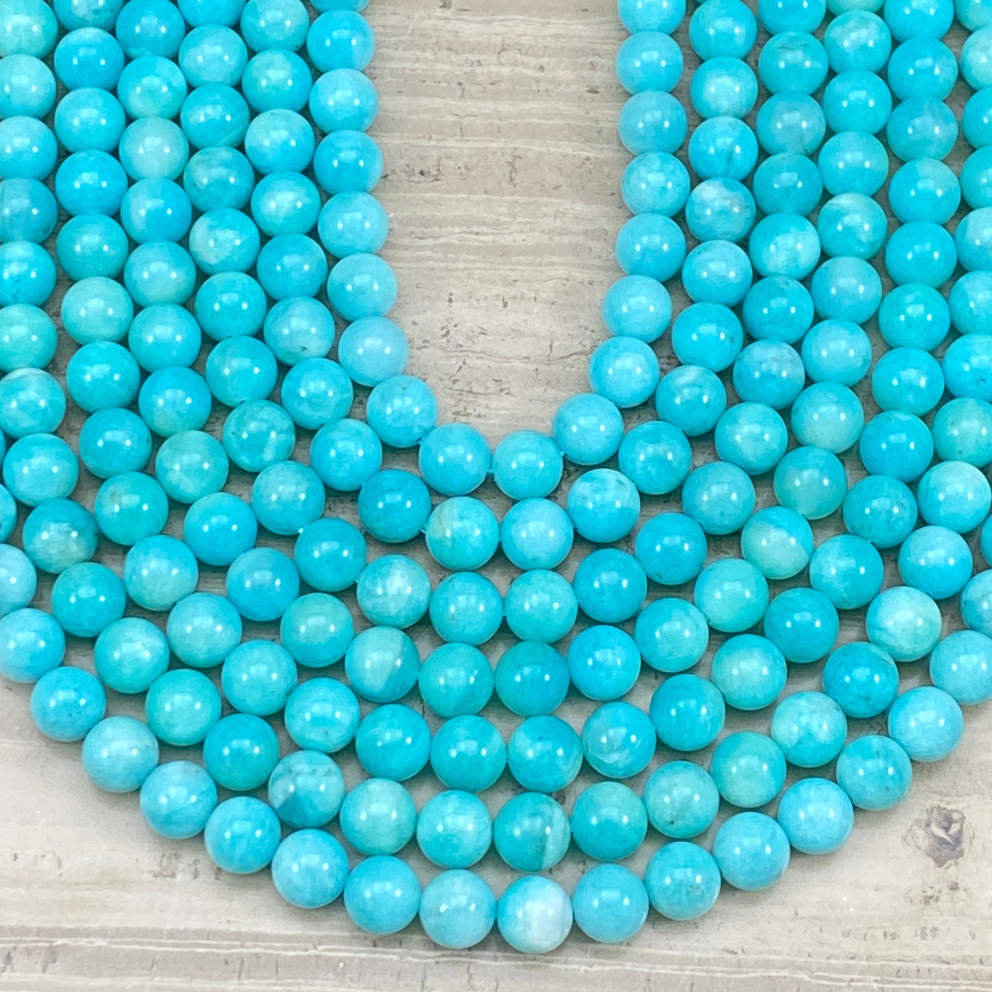 Peruvian Amazonite Round AA 6mm 8mm | Etsy