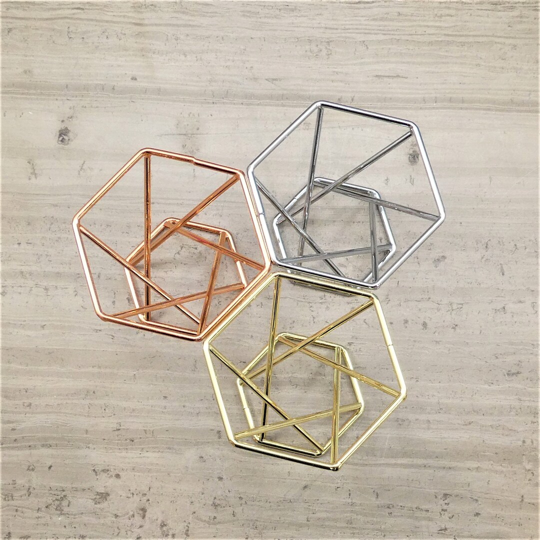 2 in 1 Hexagon Metal Base Display Approx Size: - Etsy