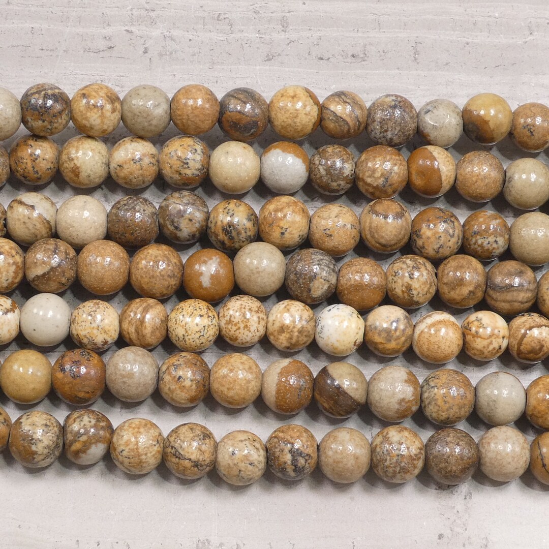 Kalahari Jasper Aka Picture Jasper Round 2.5mm Hole 8mm 10mm - Etsy