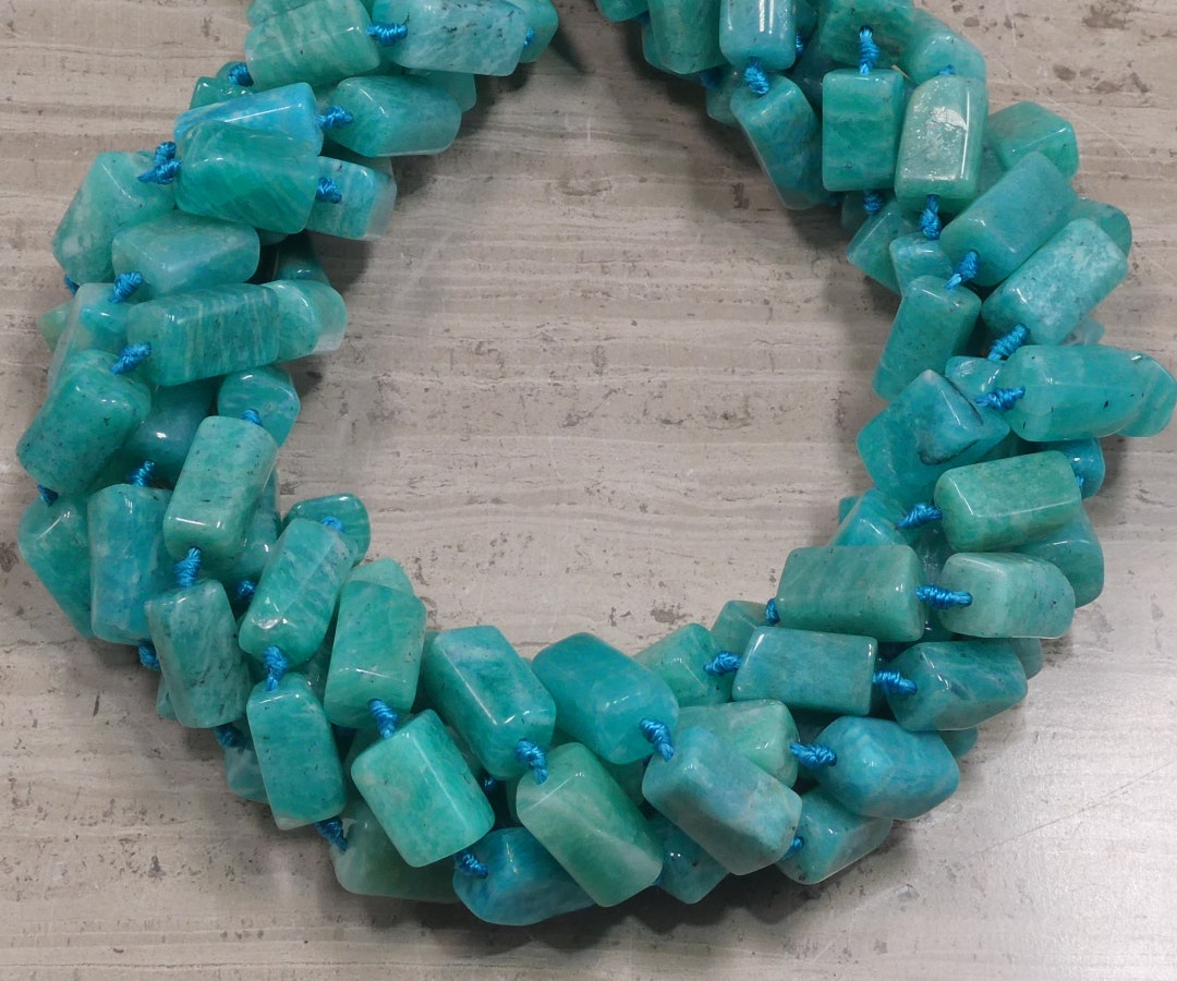 Amazonite Cut Tubes 5.5-6.5mm - Etsy