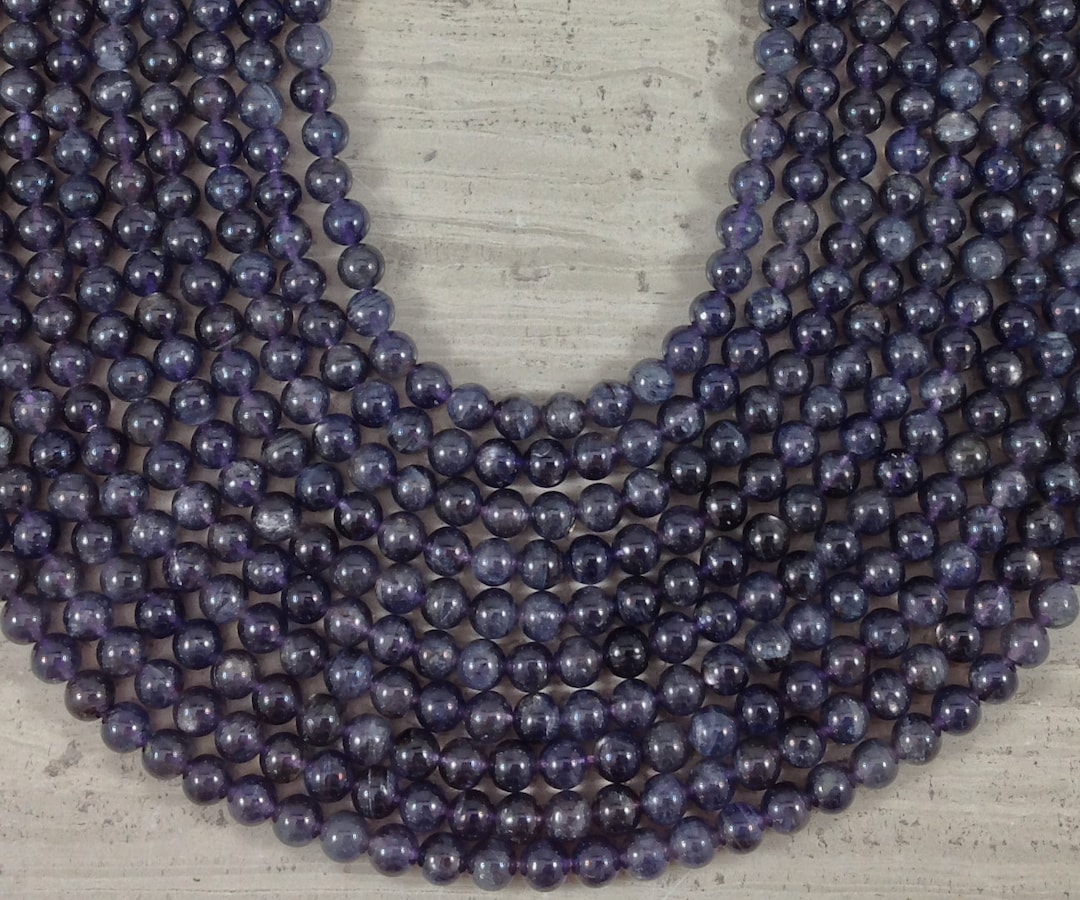 Iolite Round 6mm 8mm - Etsy