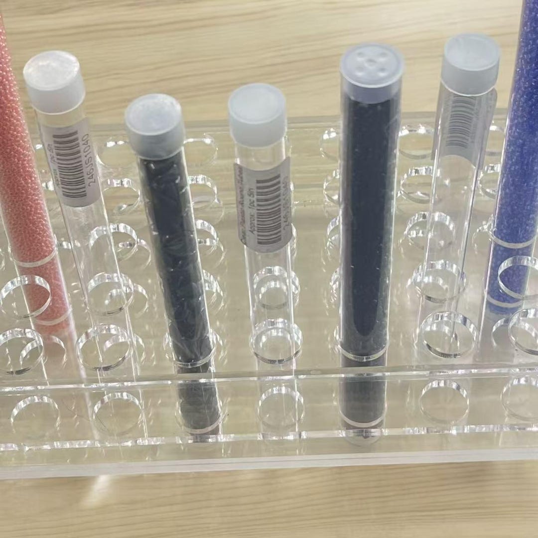 Thick Acrylic Seed Bead Tube Tray, 110 Container Spots, Seed Bead ...