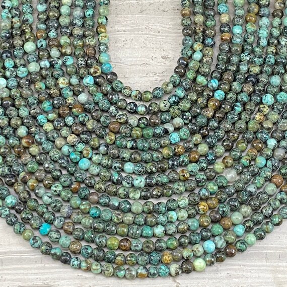 African Turquoise Round 4mm 6mm 8mm 10mm 12mm | Etsy