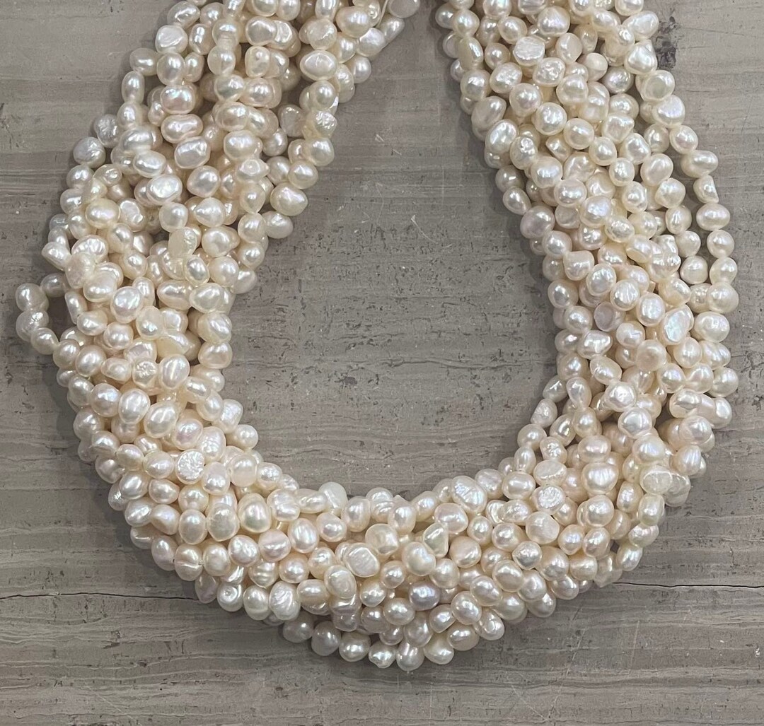 Freshwater Pearl Small Nuggets, 4.5-6.5mm, White Pearls - Etsy