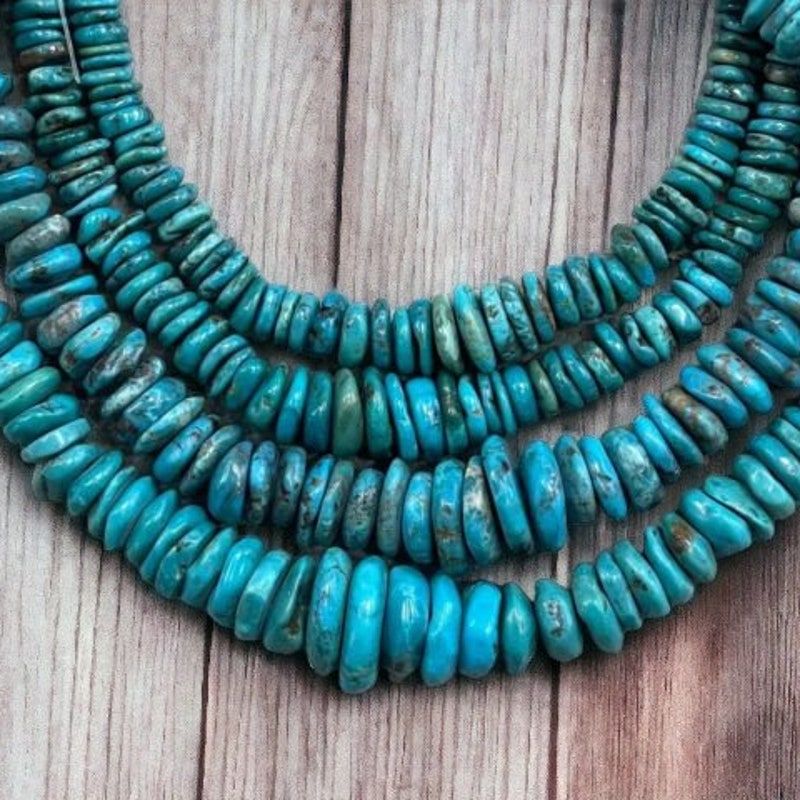 Turquoise Disk Necklace - Etsy
