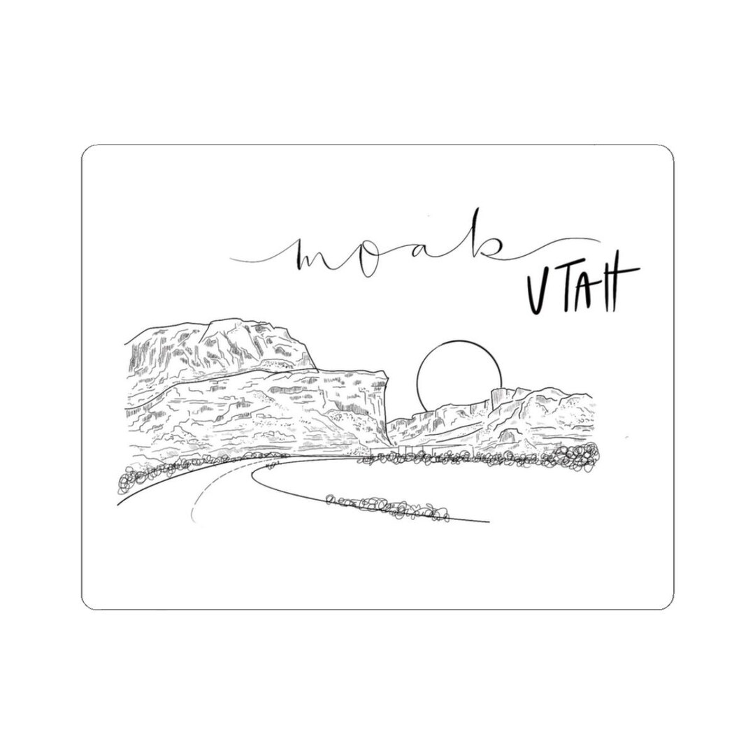 Moab Utah Kiss-cut Stickers, Scenic Landscape Decor, Travel Stickers ...