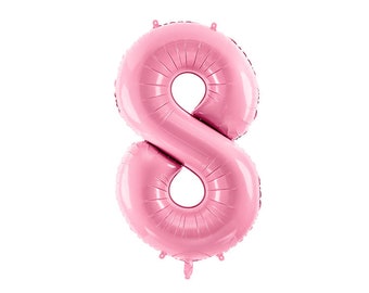 Number Jumbo Pink Giant Balloon Number Mylar Pink Number - Etsy