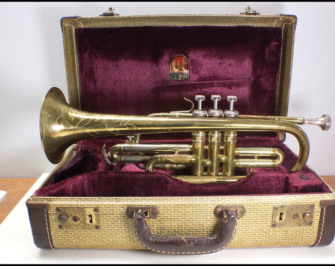 Conn Trumpet With Original Hard Case Vintage 1950s C G Conn Brass ...