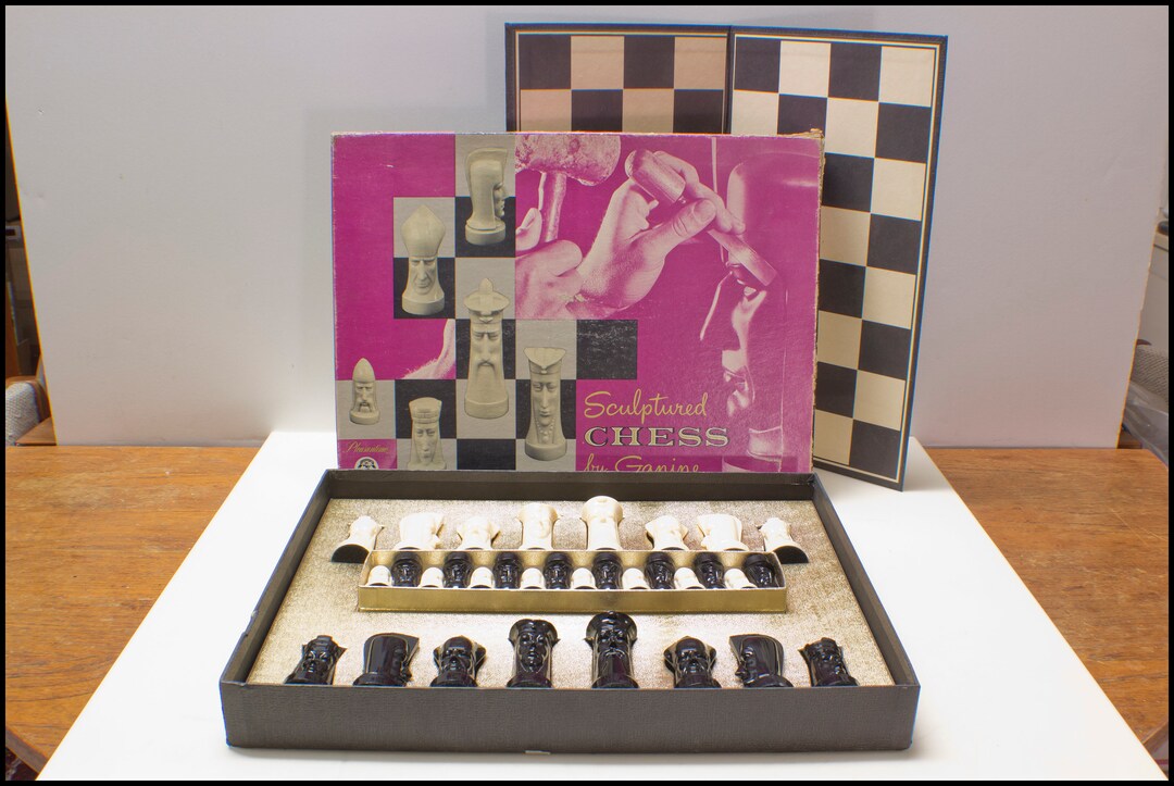 Ganine Gothic Chess Set Rare Vintage Mid Century Sculpture - Etsy