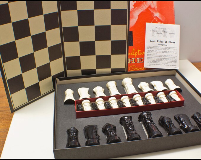 Rare Peter Ganine Gothic Chess Set - Vintage Mid Century Sculpture ...