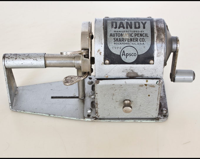 Antique Dandy Automatic Pencil Sharpener by Apsco - Vintage 1920s Heavy ...