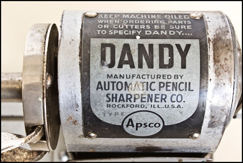 Antique Dandy Automatic Pencil Sharpener by Apsco Vintage | Etsy