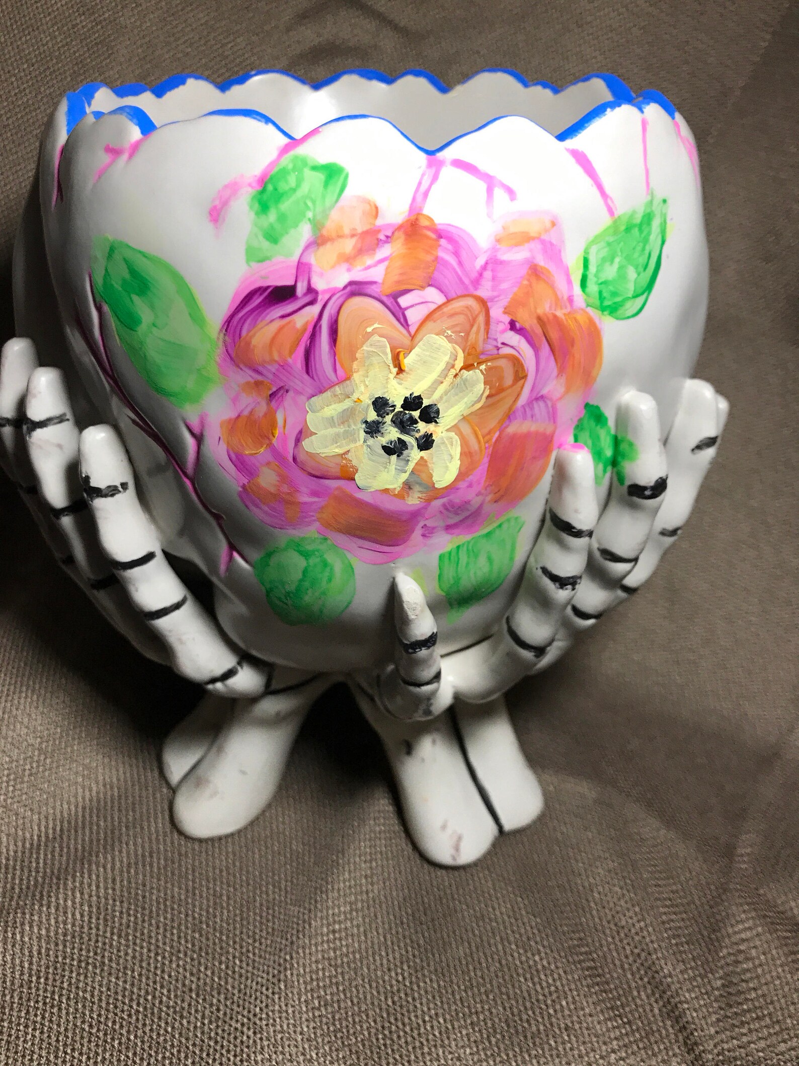 Sugar Skull Candy Bowl - Etsy