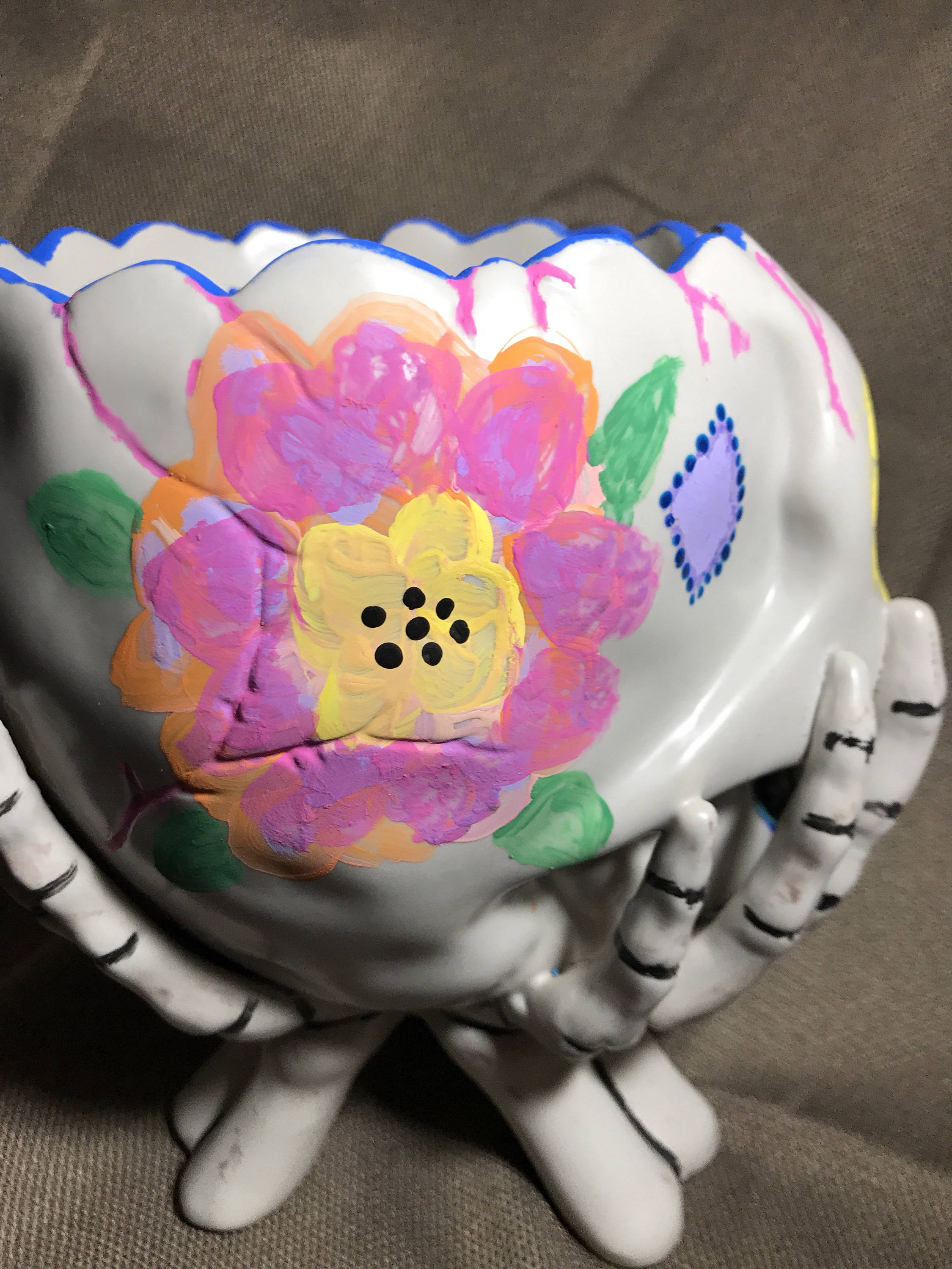 Sugar Skull Candy Bowl - Etsy