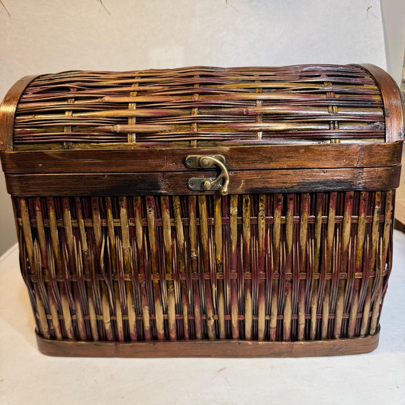 Wicker Trunk - Etsy