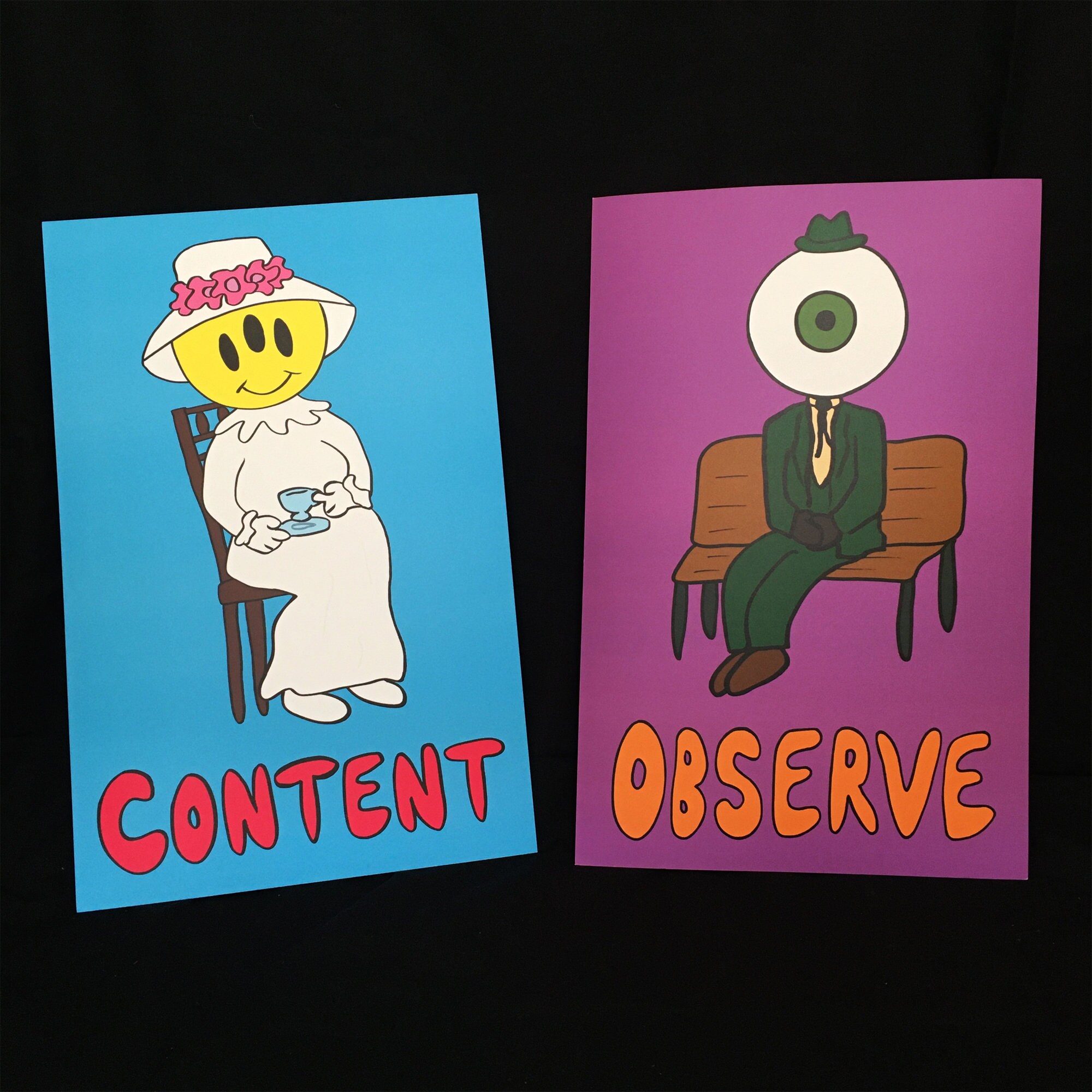 Observe Eyeball Man / Surreal Poster / Weird Art Print - Etsy